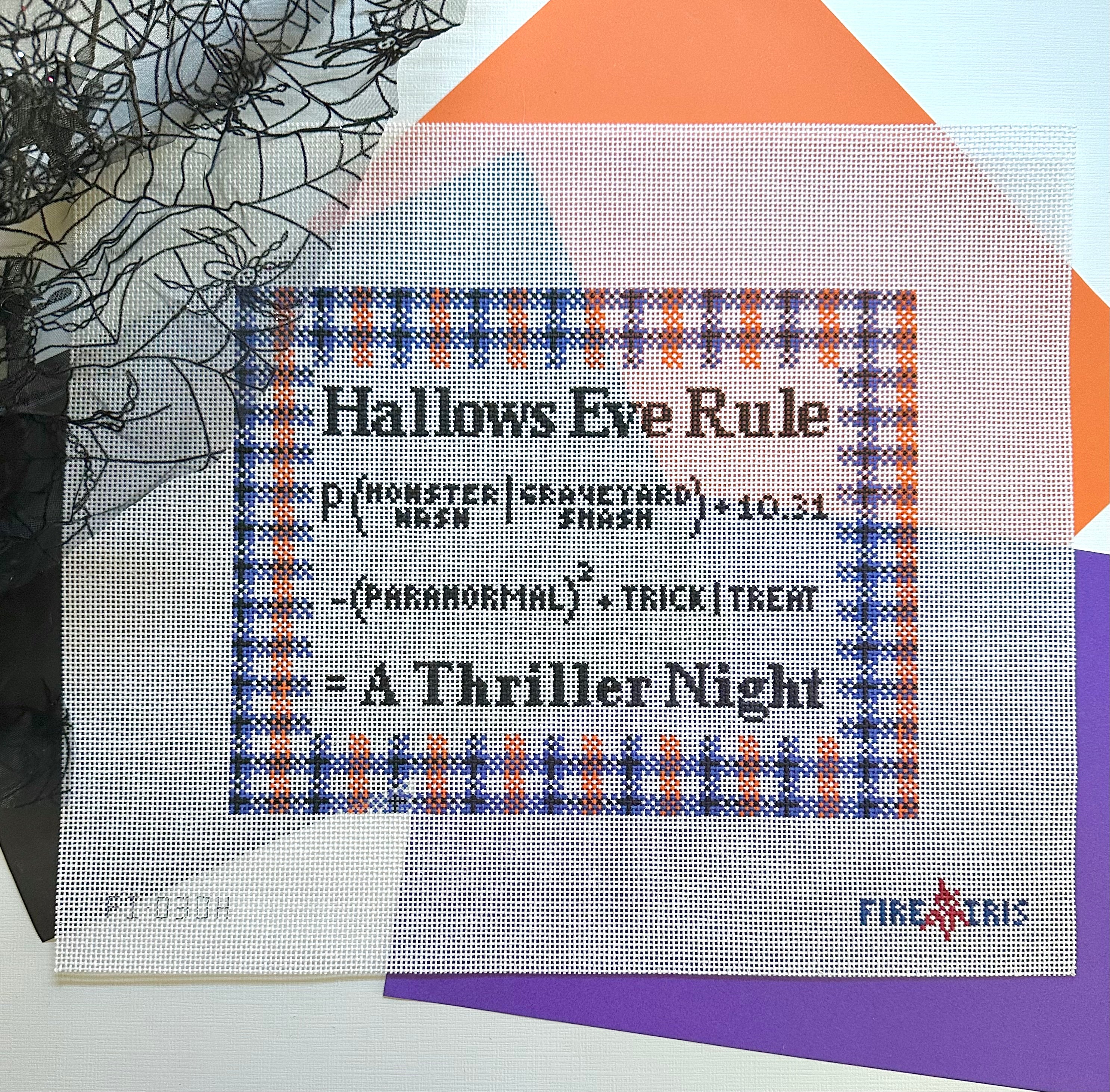 Hallows Eve Rule Needlepoint Canvas – Fire And Iris Designs