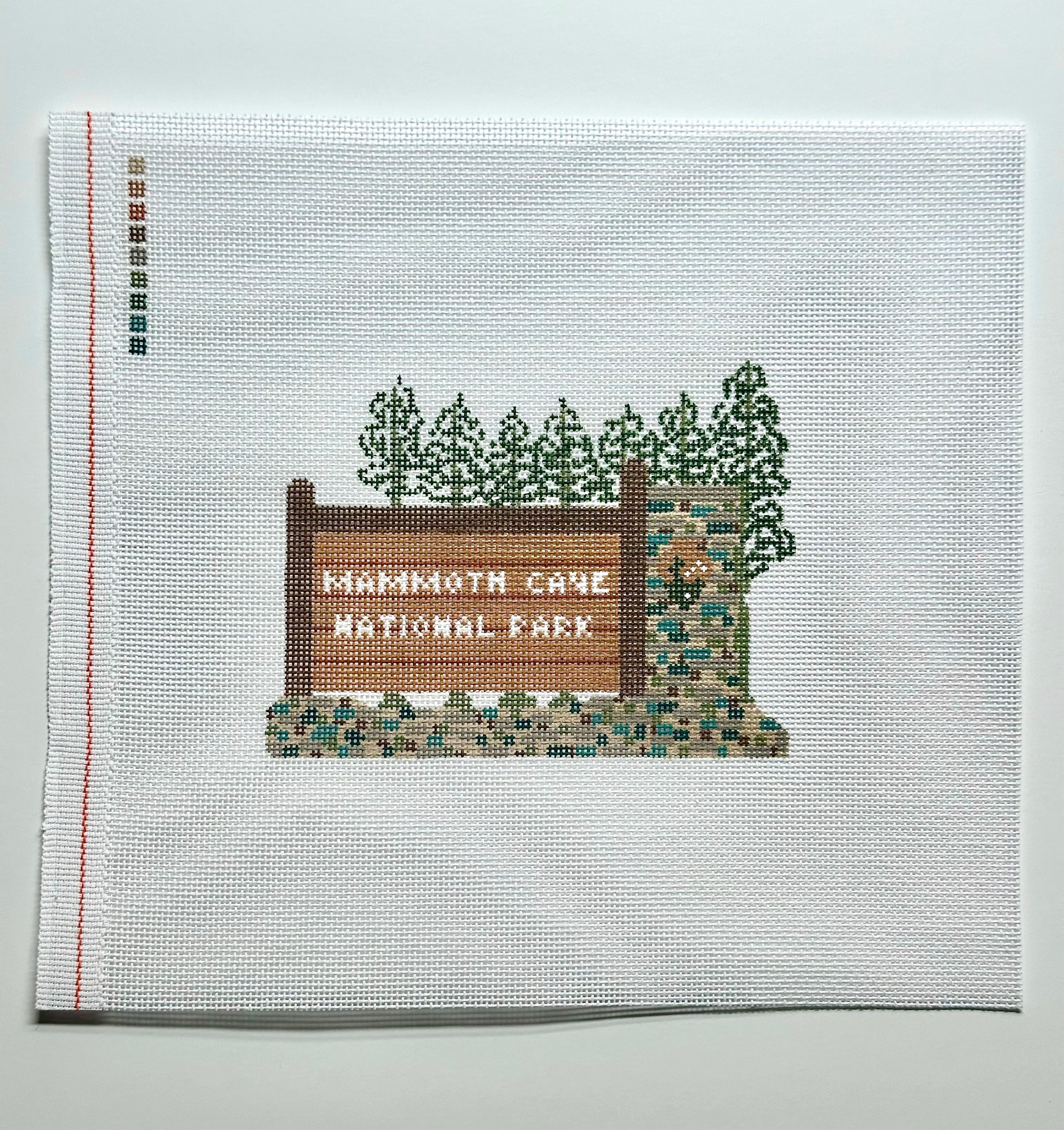 Custom National Park Sign Needlepoint Canvas {Pre-Order} – Fire And ...
